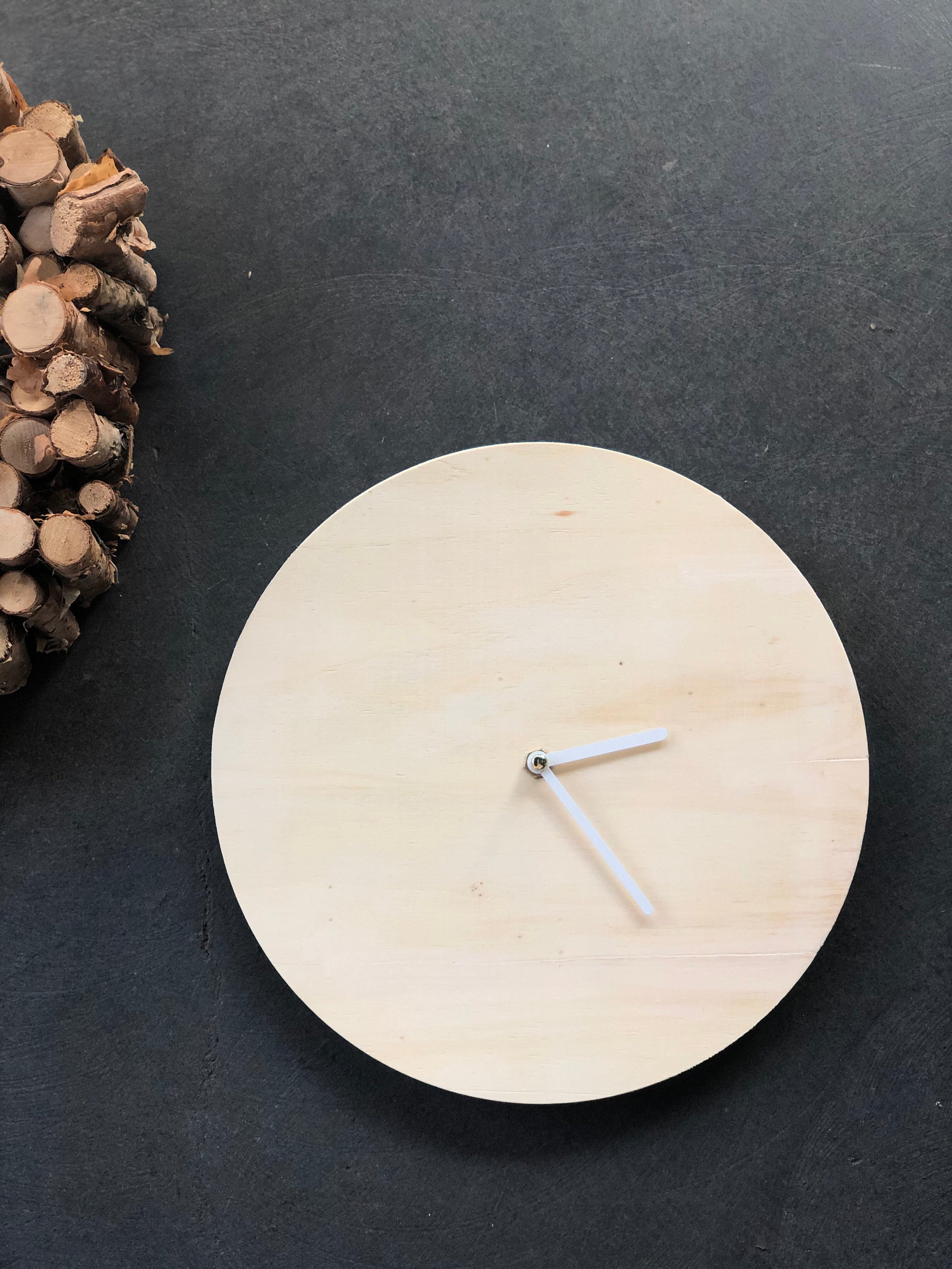 Natural Wood Clock – Jill Collier Designs